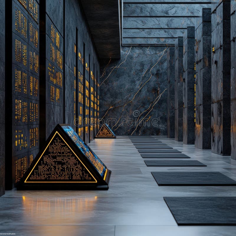 A Minimalist Interior Featuring Sleek Walls Elegant Lighting and Unique ...