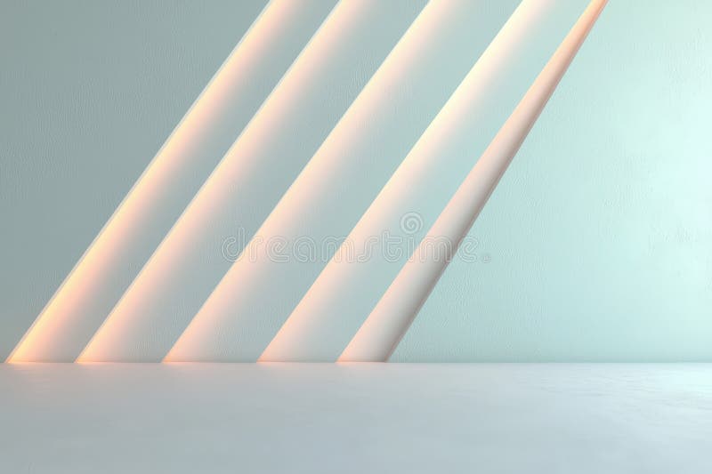 Minimalist Interior with Geometric Light and Shadow Design. Stock ...