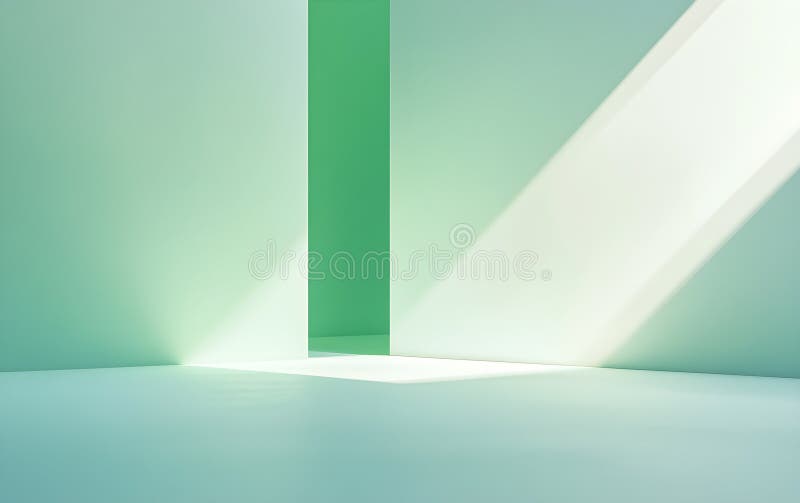 White Curved Light Strip Light Blue Background Cloud Stock Illustration ...