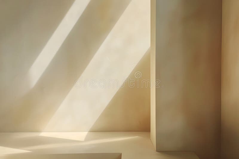 A Minimalist Interior Scene with Soft Lighting and Smooth Surfaces ...