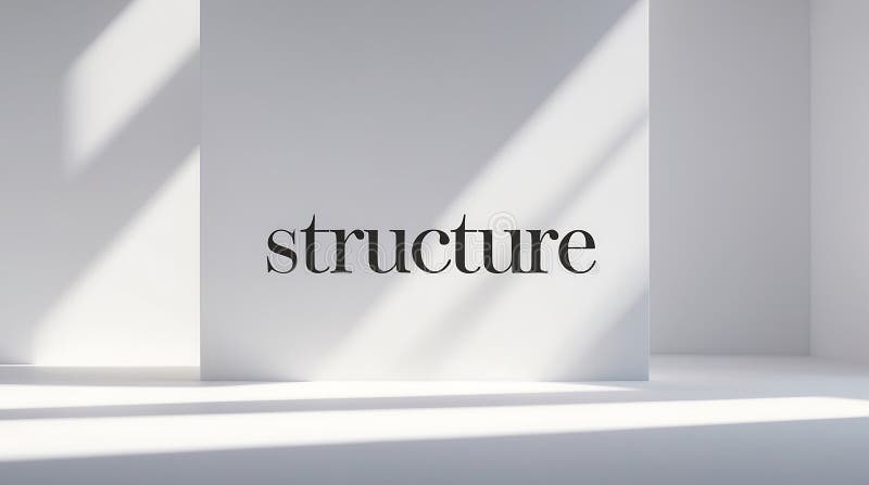 Minimalist Interior Space Featuring Elegant Typography with Bold Design ...