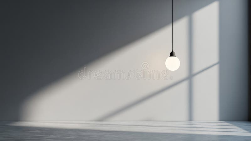 Minimalist Interior: Sunlight Illuminating an Empty Room Stock ...