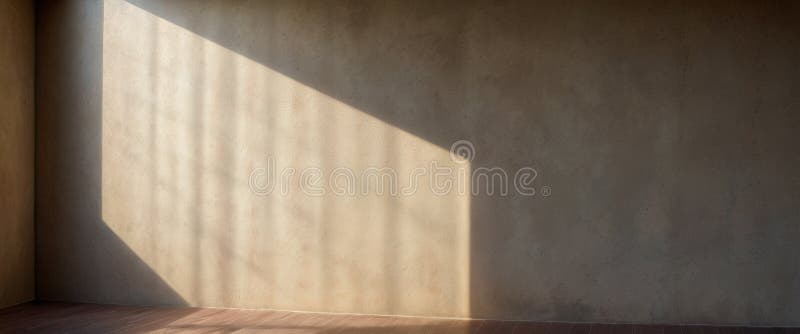 Minimalist Interior with Sunlight Shadow Stock Image - Image of ...
