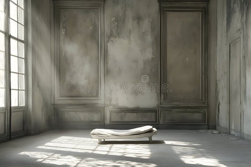 Minimalist Interior with Sunlight Streaming through the Window, Casting ...