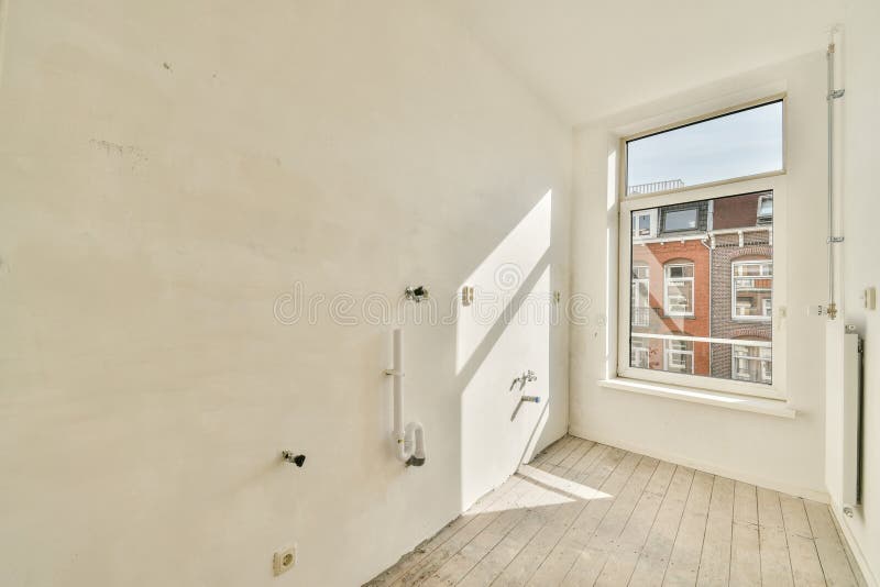 Minimalist Interior with Window View Stock Photo - Image of room ...