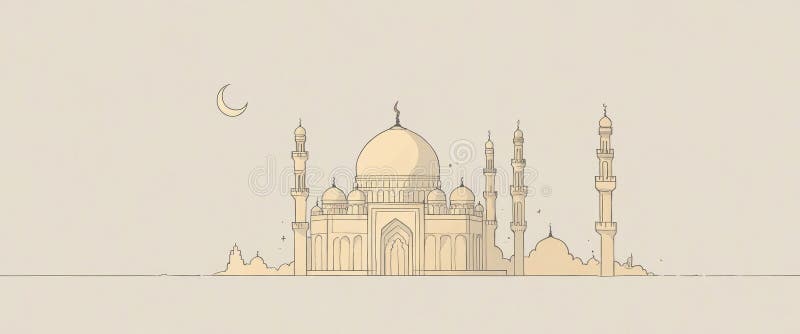Minimalist Islamic Background Image for Wallpaper Laptop. Stock Photo ...