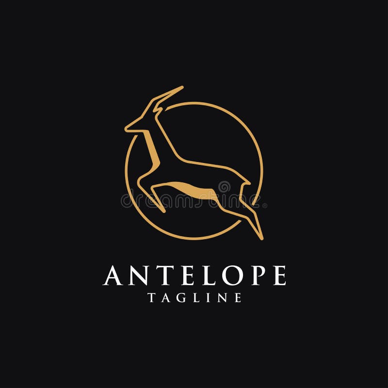 Antelope Logo Icon Designs Illustration Stock Illustration ...