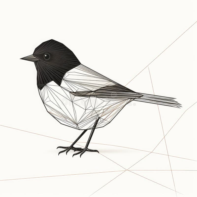 Minimalist Junco Illustration Stock Illustration - Illustration of ...