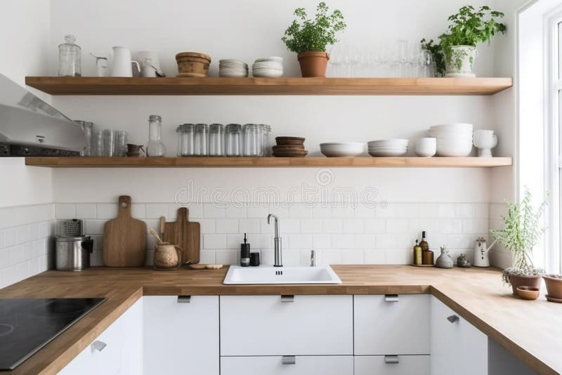 Minimalist Kitchen Designs: Modern, Clean, and Functional Stock Photo ...