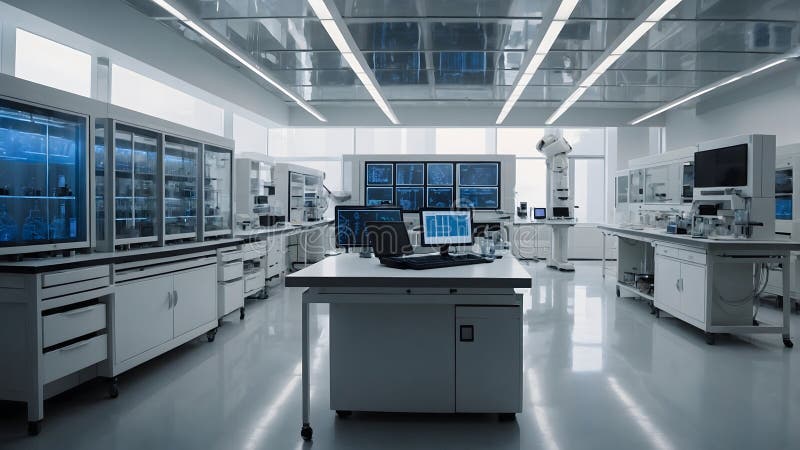 Minimalist Laboratory with DNA Sequencers, Lab Robots, and Floating ...