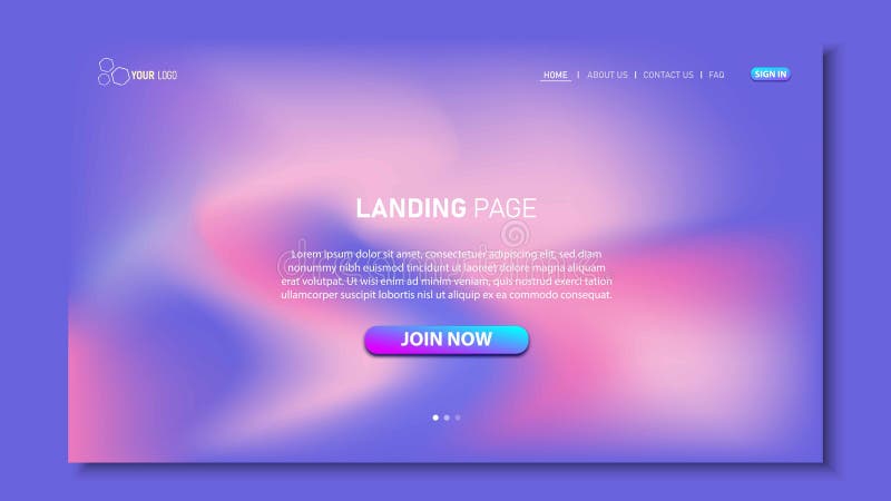 Minimalist Landing Page Background. Website UI Design Background. Eps ...