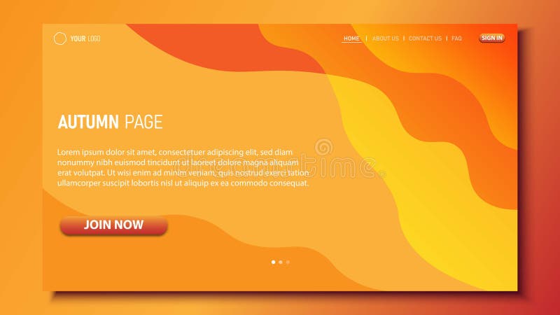 UI Background Design for Website. Landing Page Background Stock Vector ...
