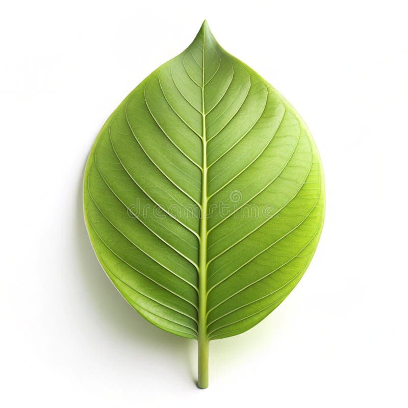 Minimalist Leaf with Smooth Contours Stock Illustration - Illustration ...