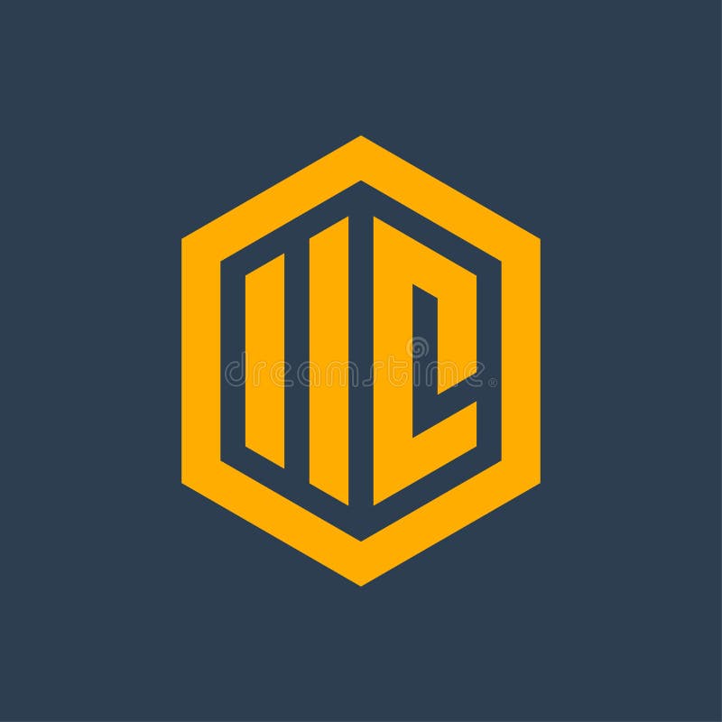 Minimalist Letter IIC Logo. Initial IIC Logo Monogram Vector Stock ...