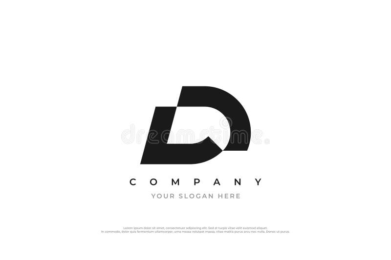 Minimalist Letter LD Monogram Logo Design Stock Vector - Illustration ...