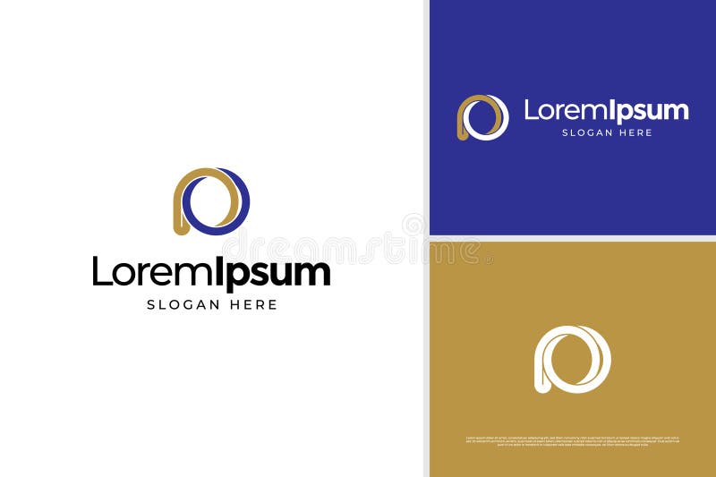 Minimalist Letter P Monogram Logo Vector Design. Luxury of Initial P ...