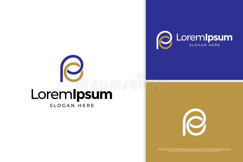 Minimalist Letter P O or O P Monogram Logo Vector Design. Luxury of ...
