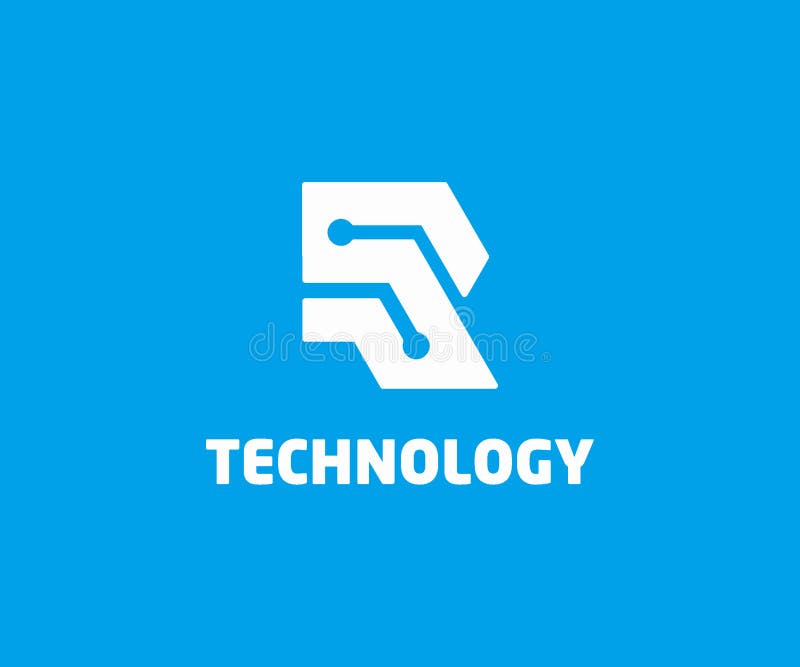 R Tech Minimalist Logo Stock Illustrations – 1,013 R Tech Minimalist ...