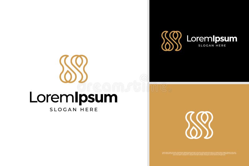 Minimalist Letter S Cloud Logo Vector Design Stock Vector ...