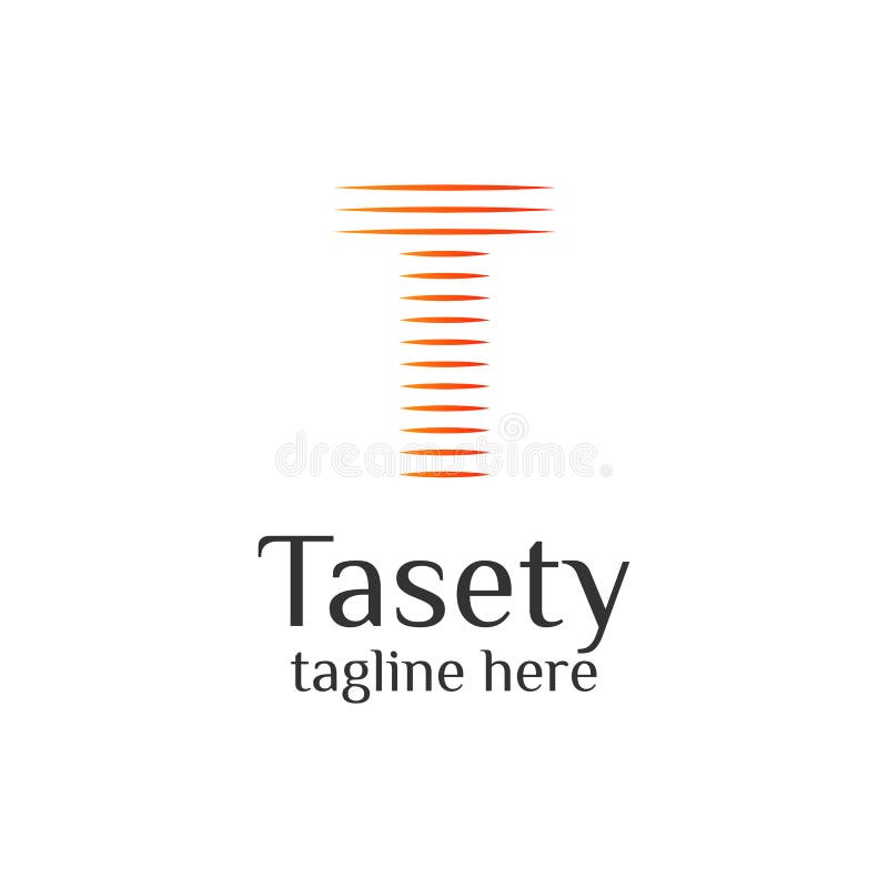 Minimalist Letter T with Wave Water Logo Template Stock Vector ...