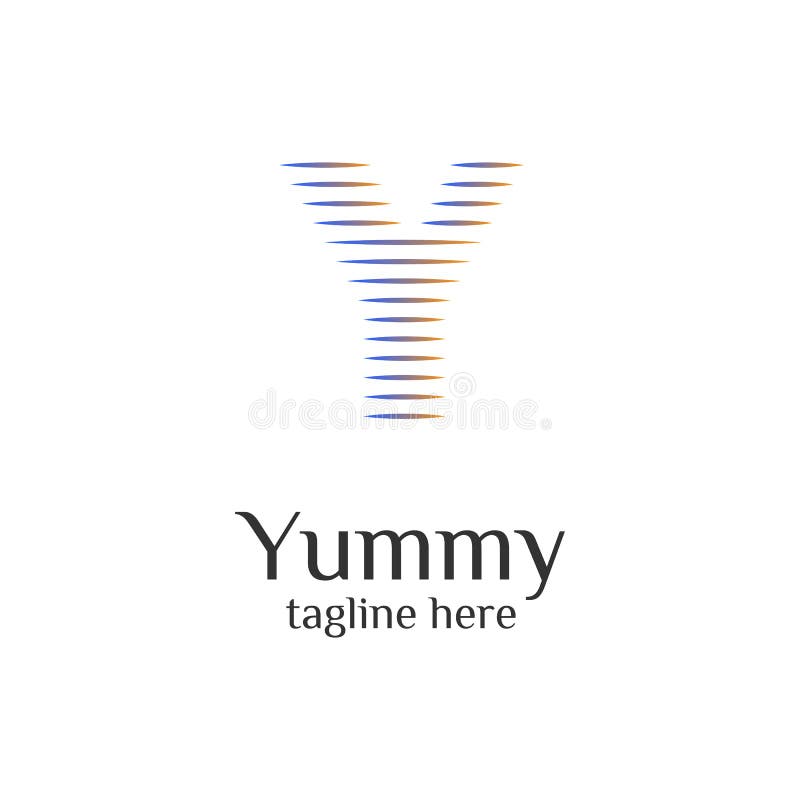 Minimalist Letter Y with Wave Water Logo Template Stock Vector ...