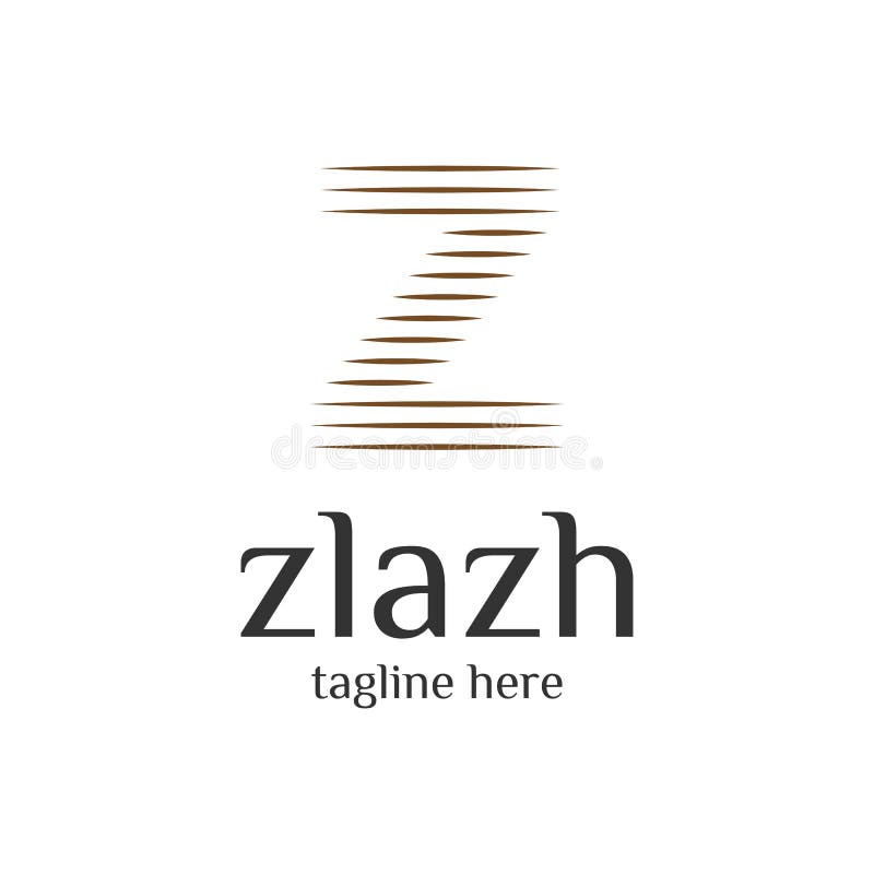 Minimalist Letter Z with Wave Water Logo Template Stock Vector ...