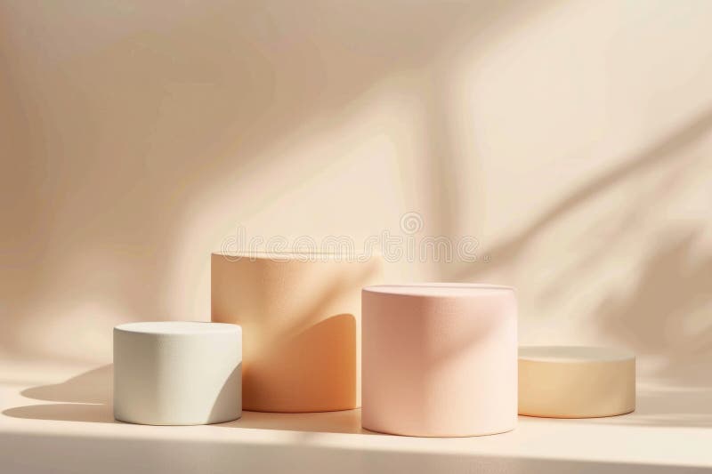 Minimalist Light-Attuned Solid Cylindrical Objects - Modern Still Life ...