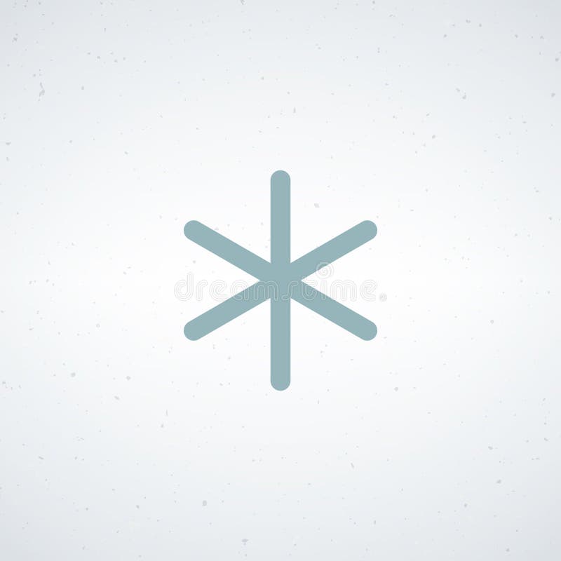 Minimalist Light Blue Asterisk Design Stock Vector - Illustration of ...