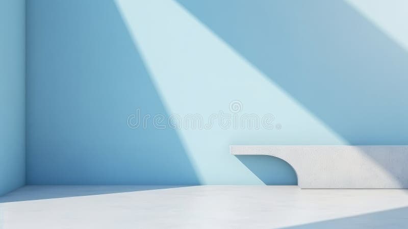 Minimalist Light Blue Background for Product Presentation AI Generated ...