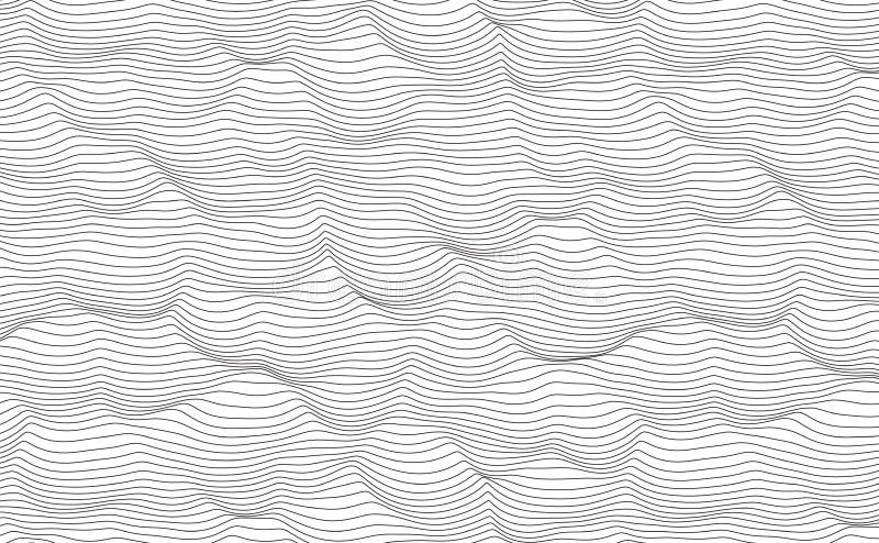 Minimalist Line Abstract Background. Vector Illustration. Line Flow ...