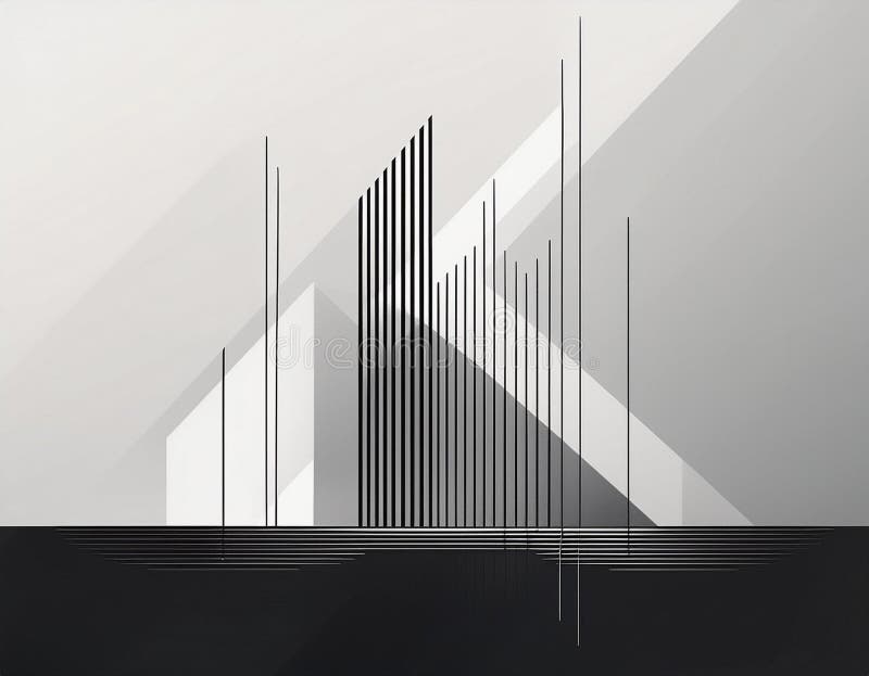 Minimalist Line Art with Abstract Geometric Patterns Clean, Simple ...
