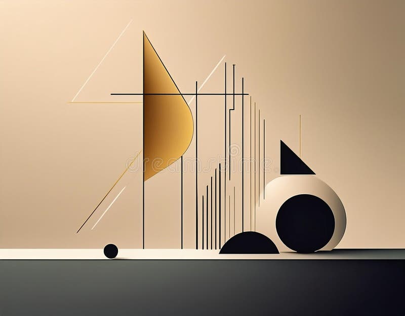 Minimalist Line Art with Abstract Geometric Patterns Clean, Simple ...