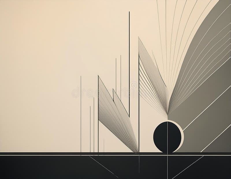 Minimalist Line Art with Abstract Geometric Patterns Clean, Simple ...