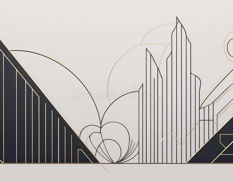 Minimalist Line Art with Abstract Geometric Patterns Clean, Simple ...