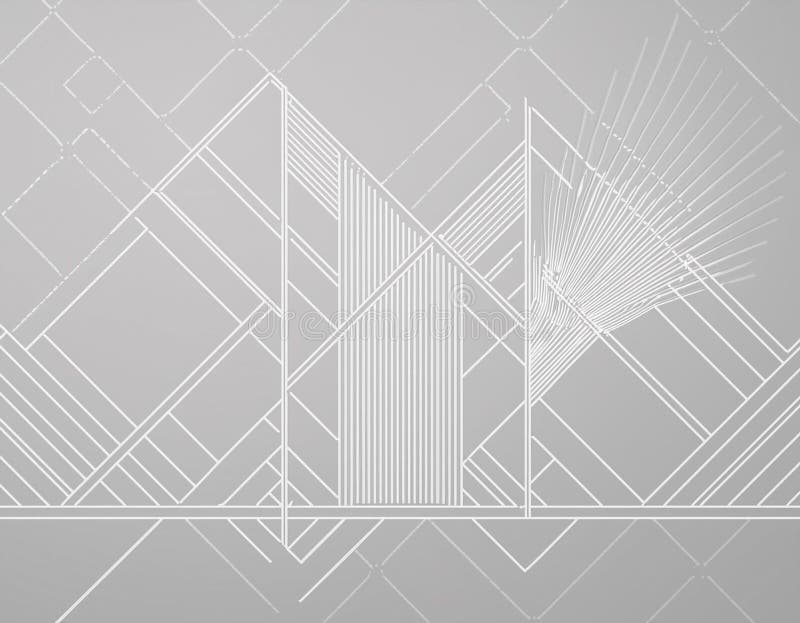 Minimalist Line Art with Abstract Geometric Patterns Clean, Simple ...