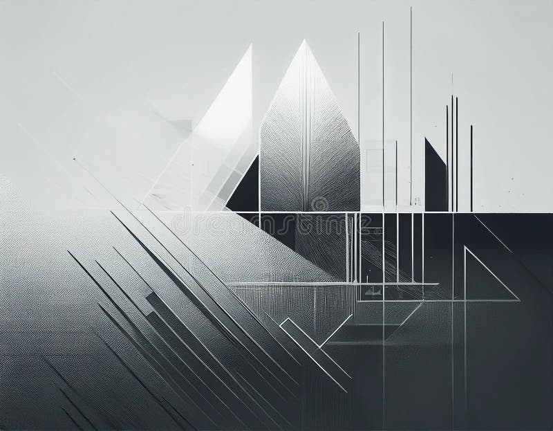 Minimalist Line Art with Abstract Geometric Patterns Clean, Simple ...