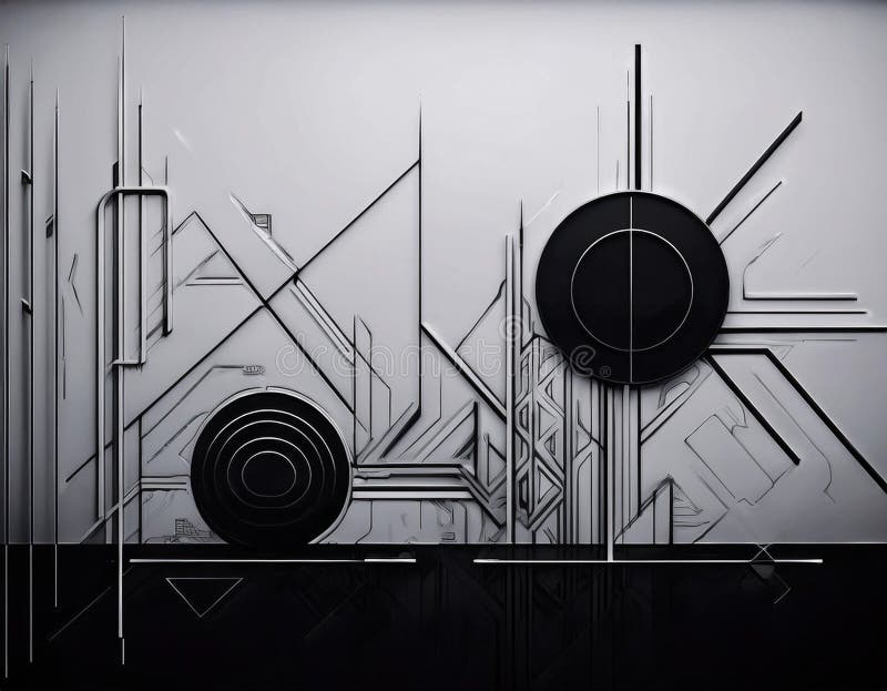 Minimalist Line Art with Abstract Geometric Patterns Clean, Simple ...