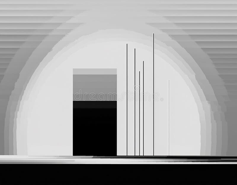 Minimalist Line Art with Abstract Geometric Patterns Clean, Simple ...