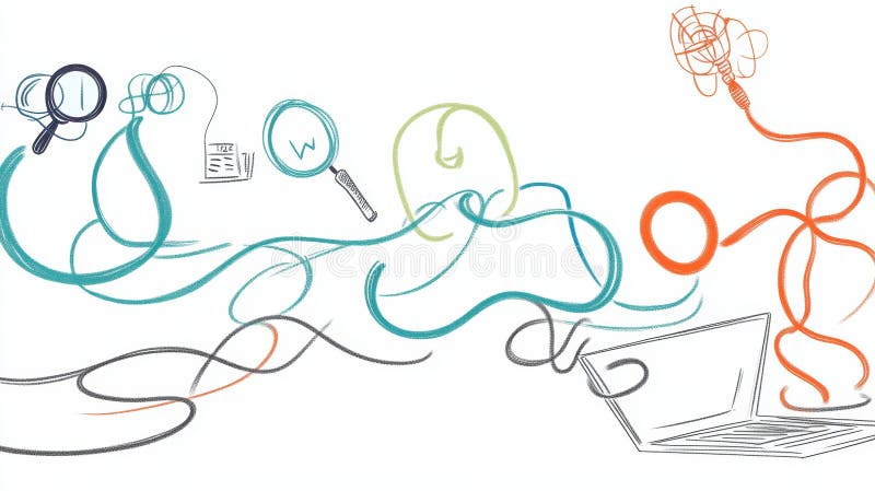 Digital Learning Logo stock illustration. Illustration of solution ...