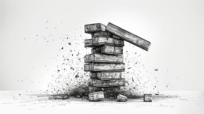 Block Tower Jenga Stock Illustrations – 269 Block Tower Jenga Stock ...