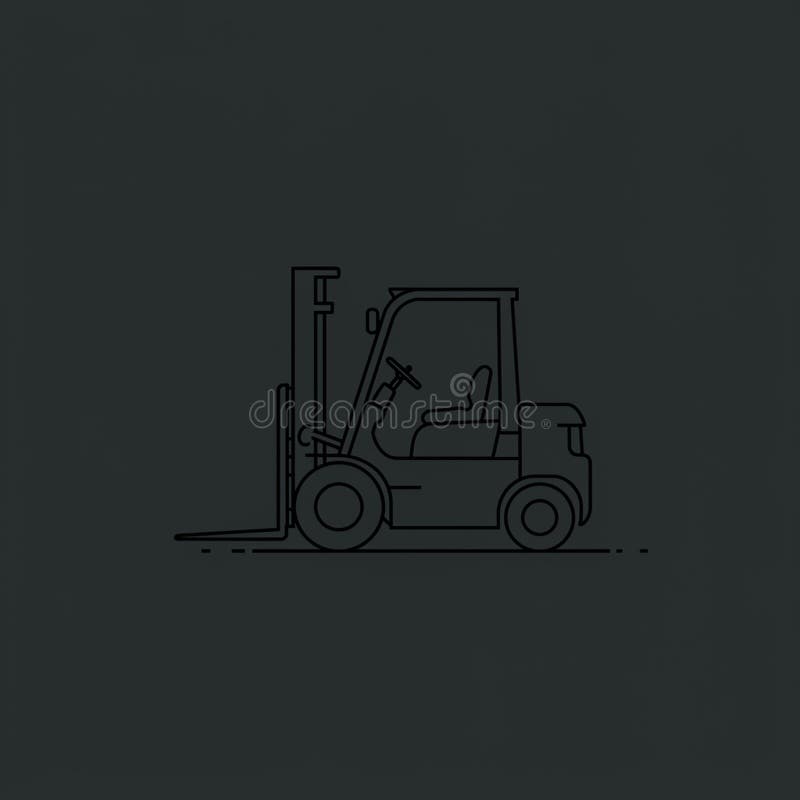 Outline Forklift Drawing Stock Illustrations – 482 Outline Forklift ...