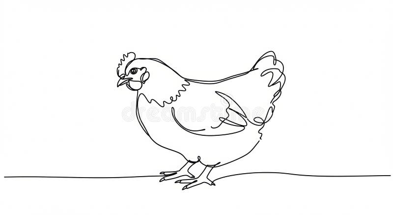 Hen One Line Stock Illustrations – 497 Hen One Line Stock Illustrations ...