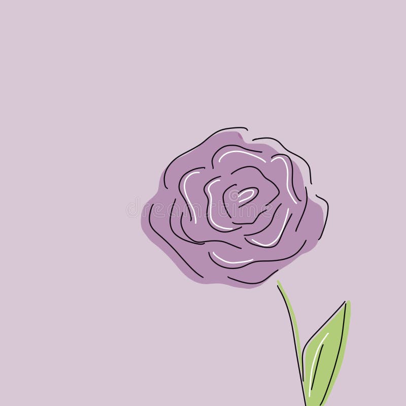 Lilac rose stock illustration. Illustration of japanese - 28827864