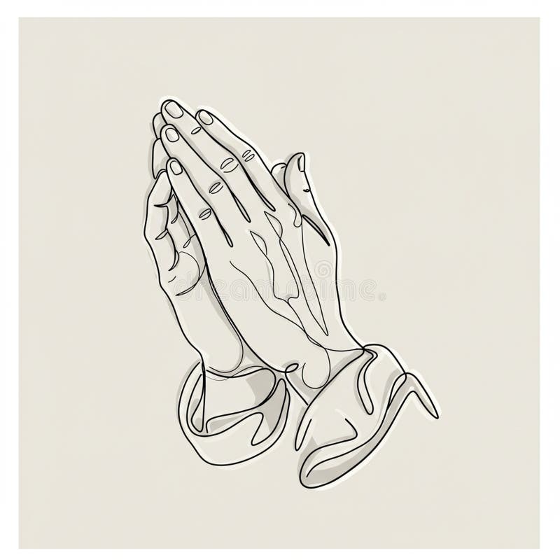 Hands Clasped Together Reference Stock Illustrations – 1,260 Hands ...