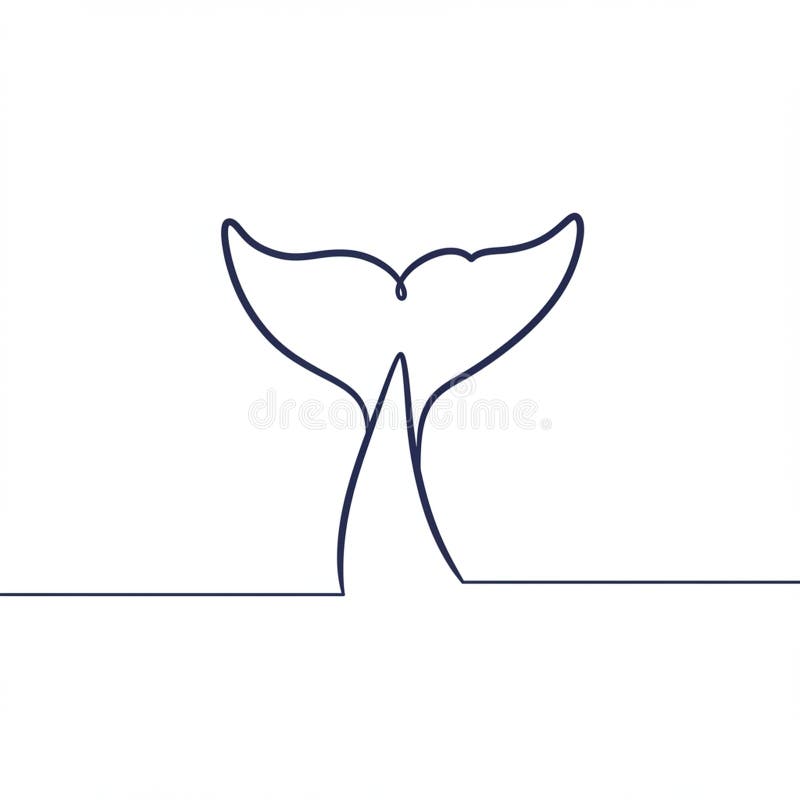 Whale Tail Line Drawing Stock Illustrations – 1,732 Whale Tail Line ...