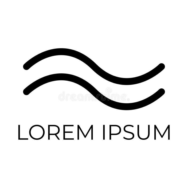 Minimalist Line Style Logo Vector Concept Stock Illustration ...