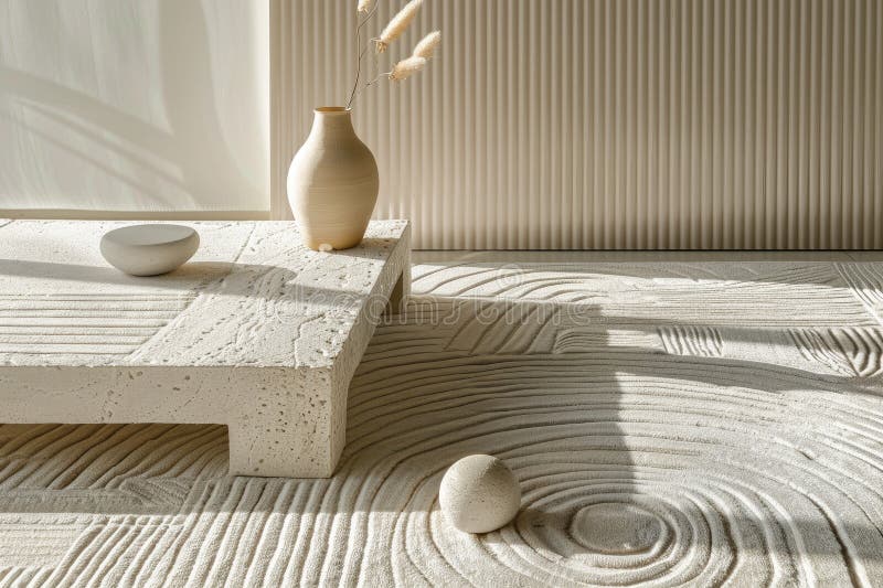 Minimalist Linear Patterns in Soft Hues, Creating a Sense of Structure ...