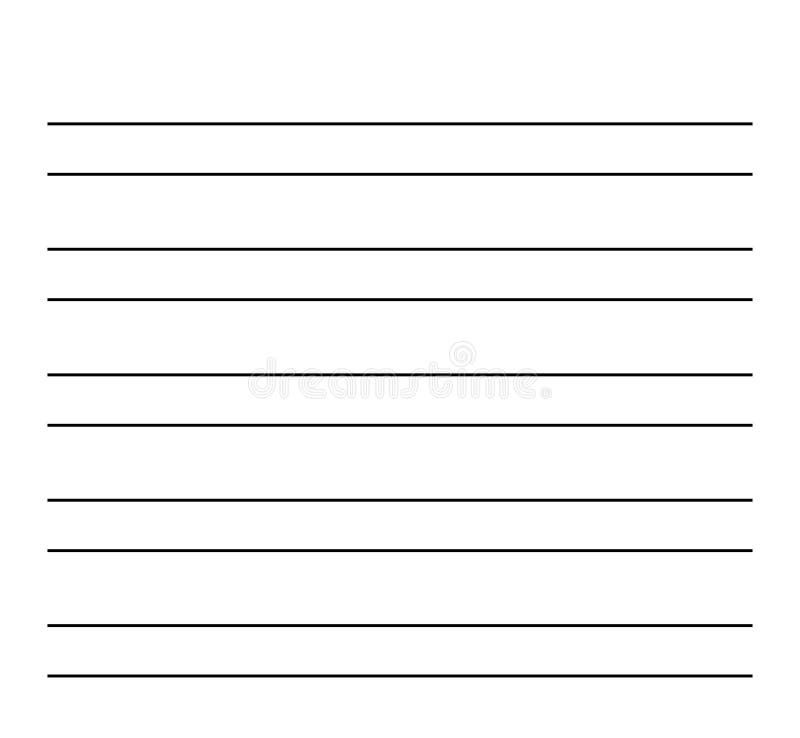 Minimalist Lined Paper Template for Writing, Notes, and Design Elements ...