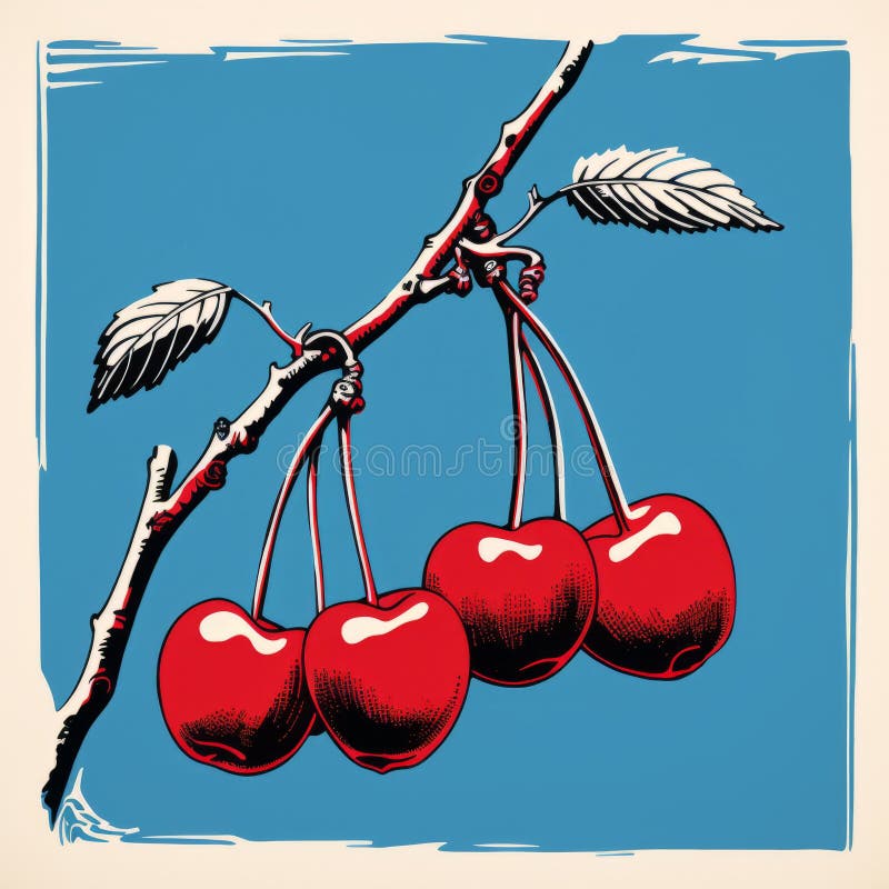 Minimalist Linocut Art: One-color Cave Design with Continuous Line ...