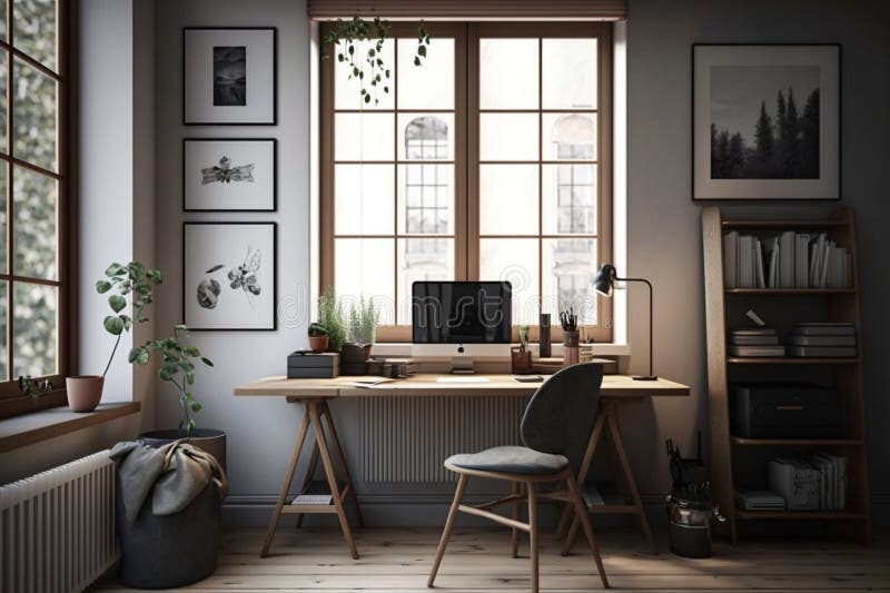 Generative AI : Minimalist Living and Well-being Stock Photo - Image of ...